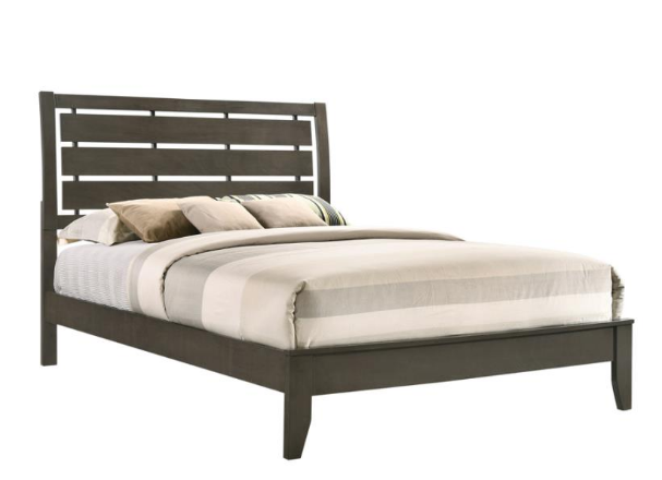 SERENITY 4PCS KING/QUEEN/FULL/TWIN SLEIGH BEDROOM SET GREY – Serra ...