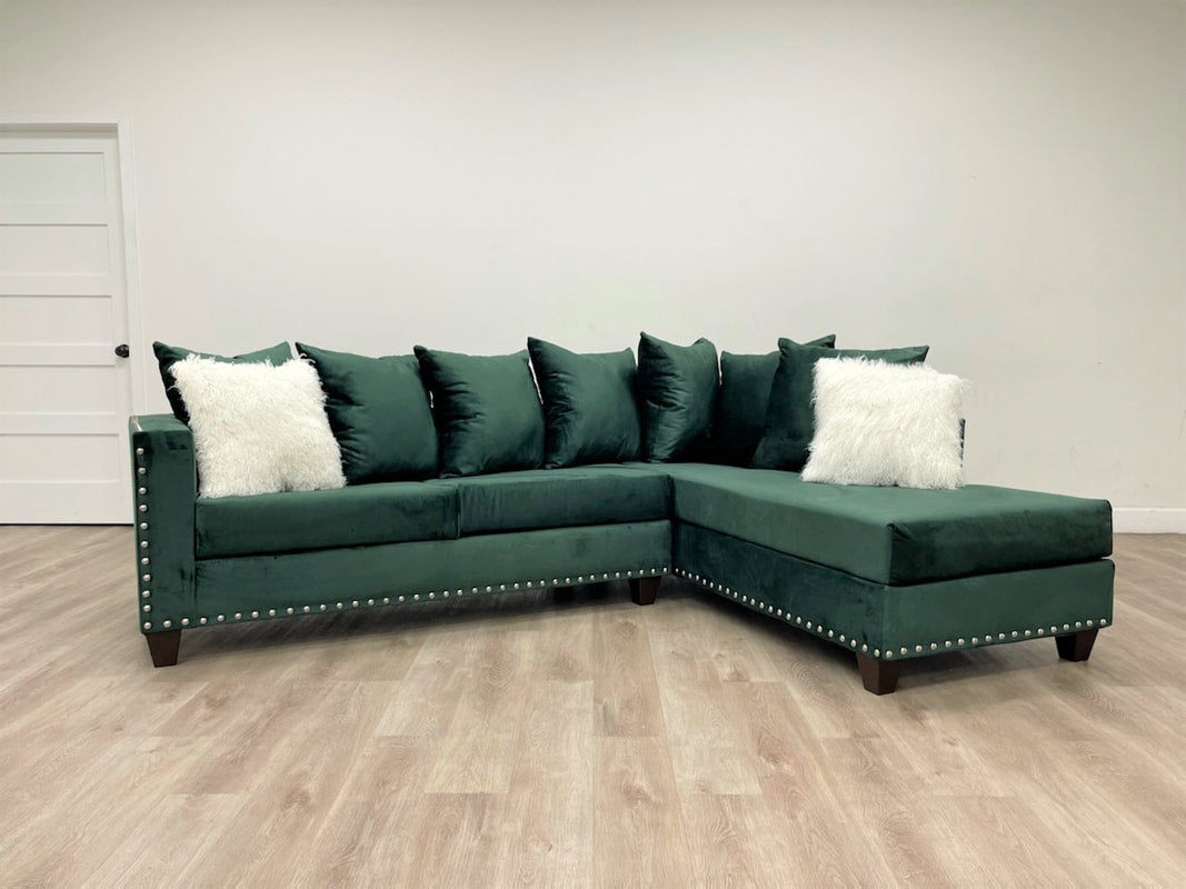 200 SECTIONAL LIVING ROOM SET BLACK Serra Furniture