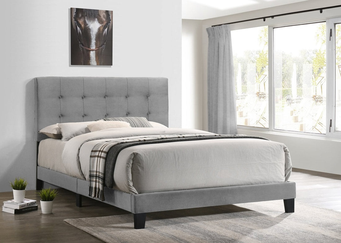 HH930 GREY PLATFORM BED – Serra Furniture