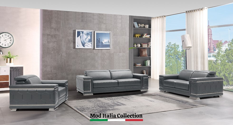 MI-2205 ADRIAN LIVING ROOM SET - WHITE – Serra Furniture