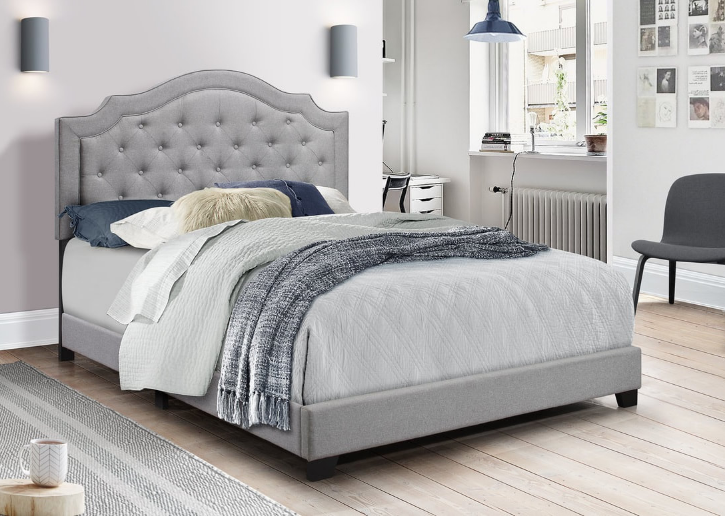 STARBED GRAY LINEN KING / QUEEN / FULL SIZE BED – Serra Furniture